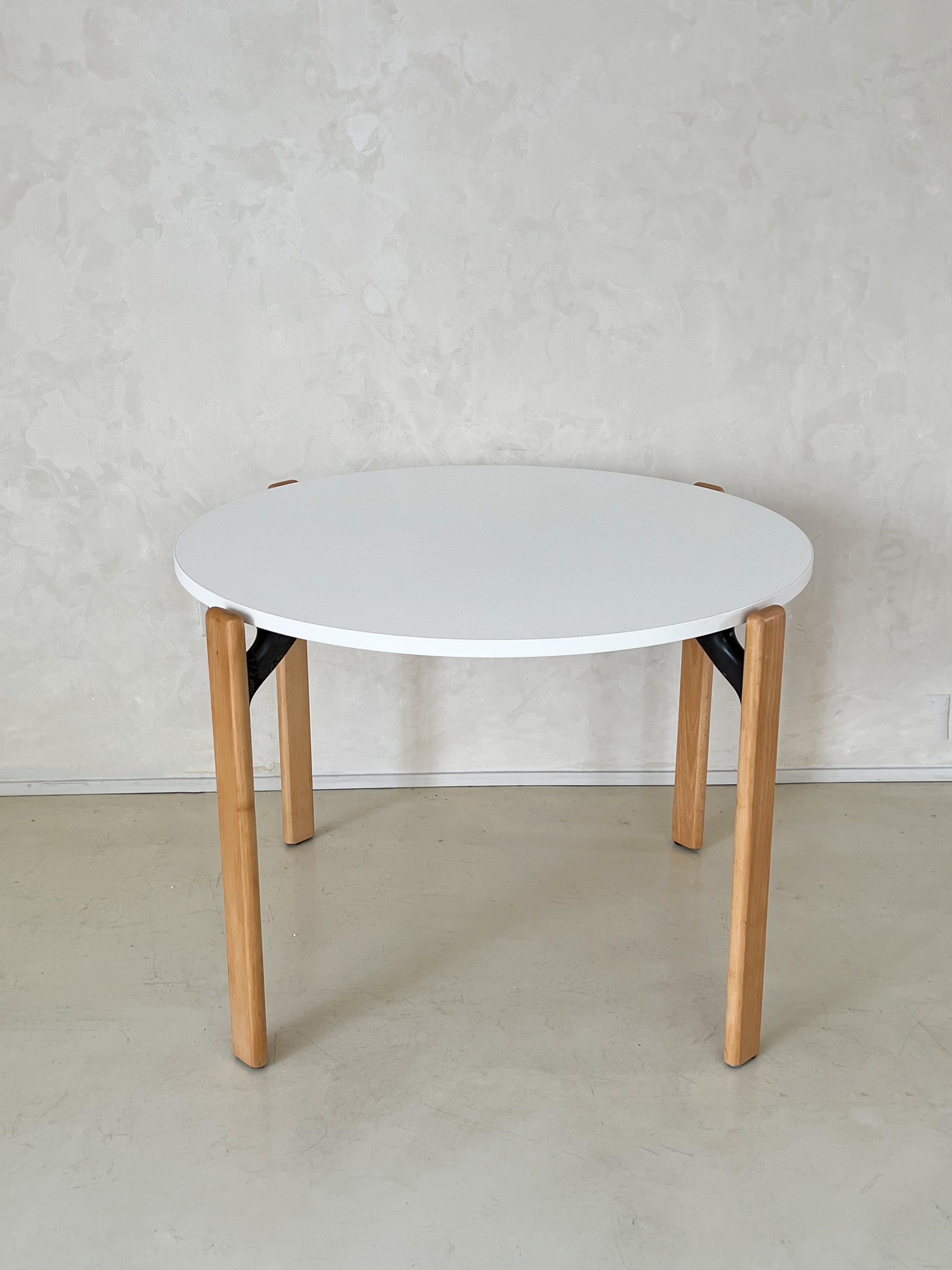 Vintage Bruno Rey Beechwood "Rey" Round Dining Table – Home Union NYC