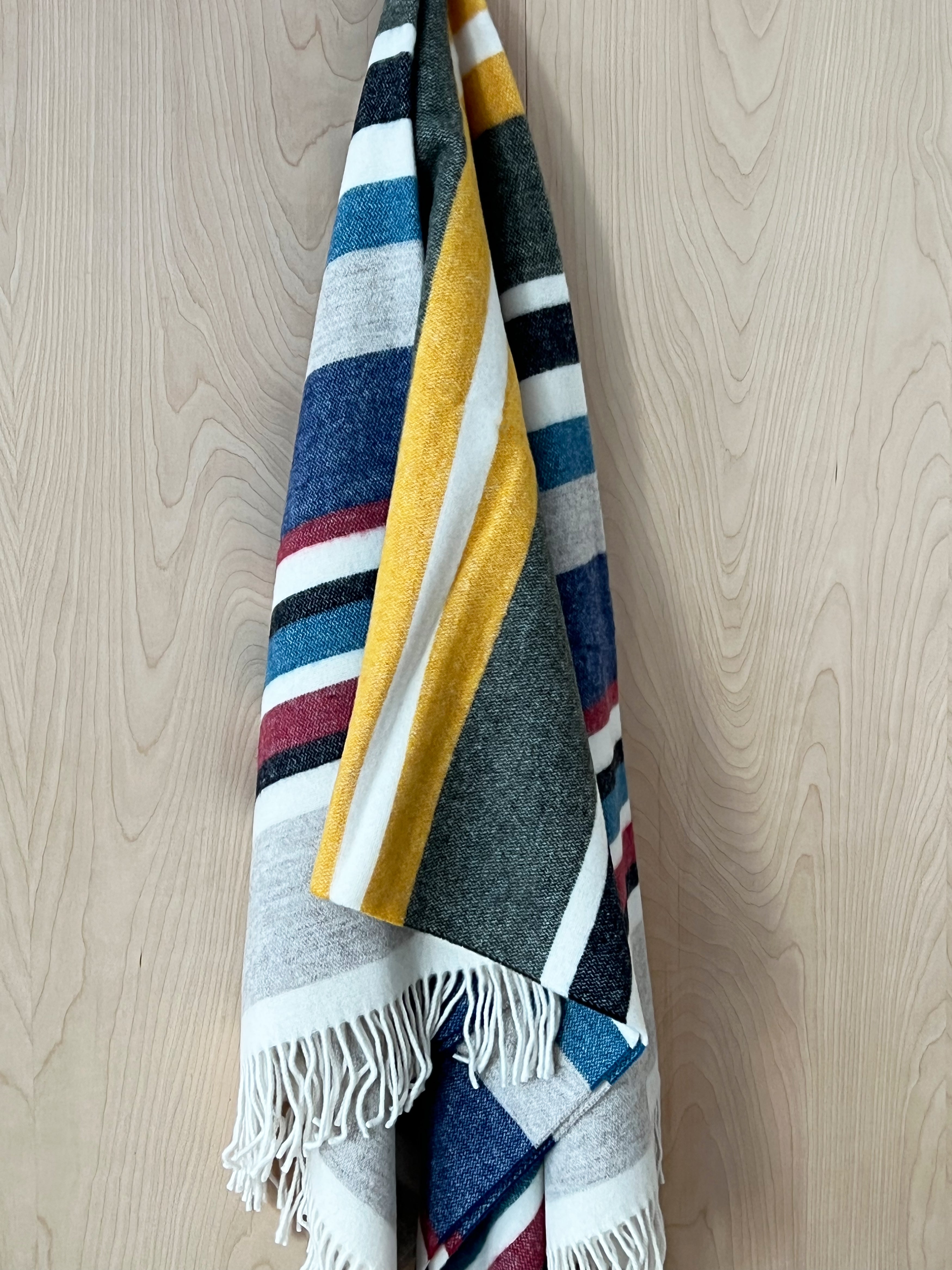 Italian Pure Virgin Wool Stripes Blanket – Home Union NYC