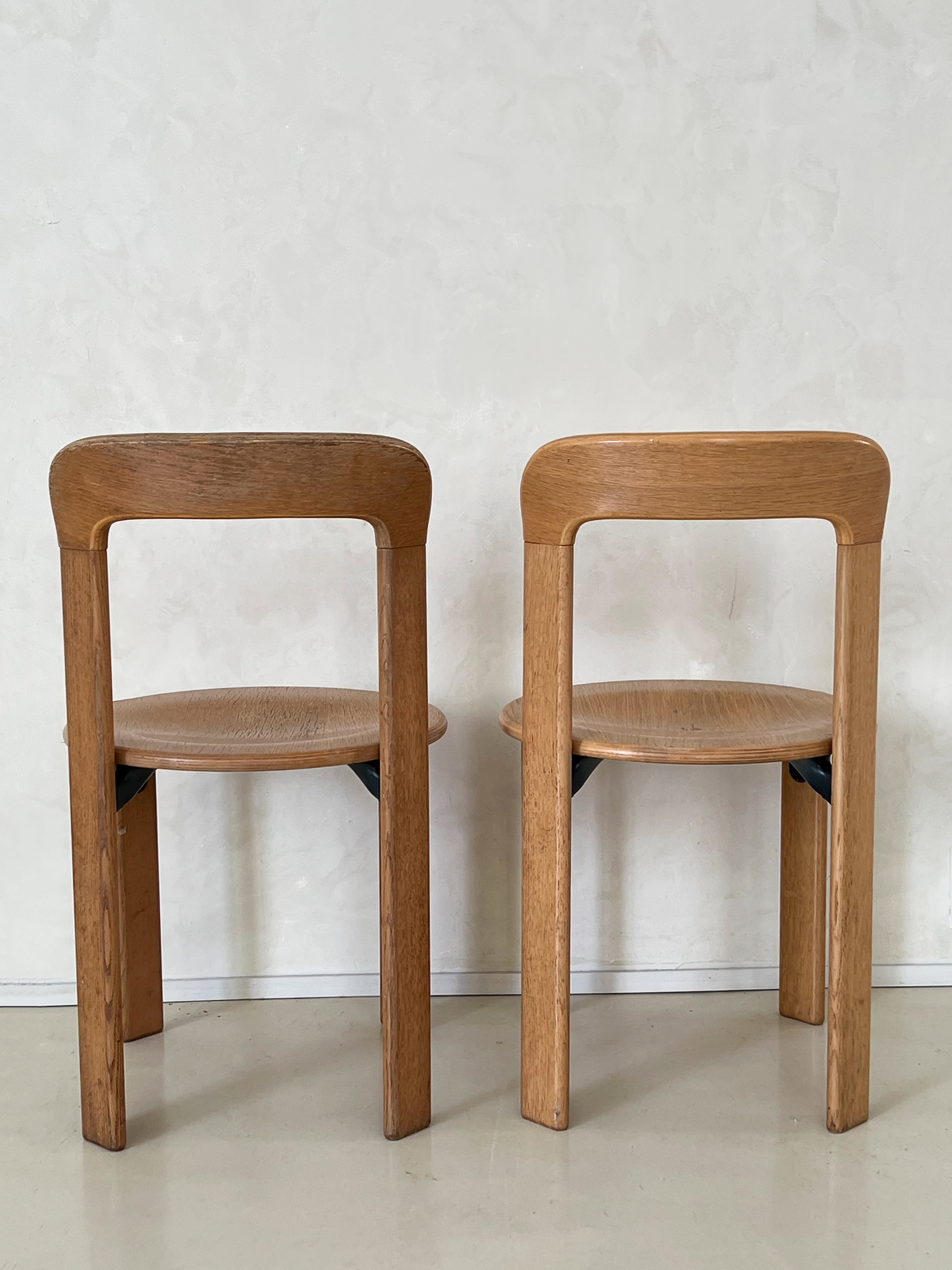 Vintage Oak Bruno Rey "Rey" Chairs, Pair – Home Union NYC