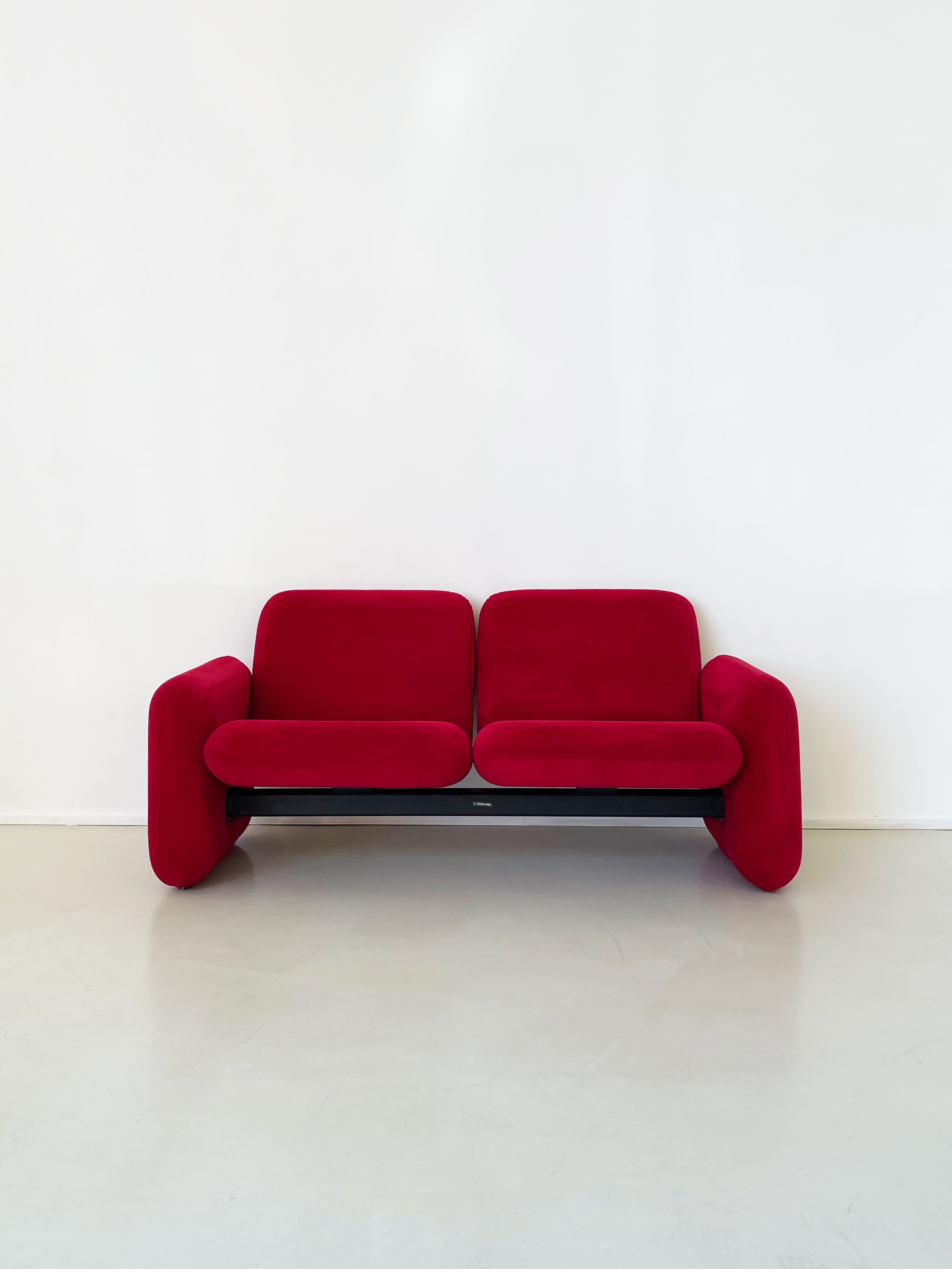Vintage 1970s Ray Wilkes fro Herman Miller Red Chiclet Sofa – Home ...