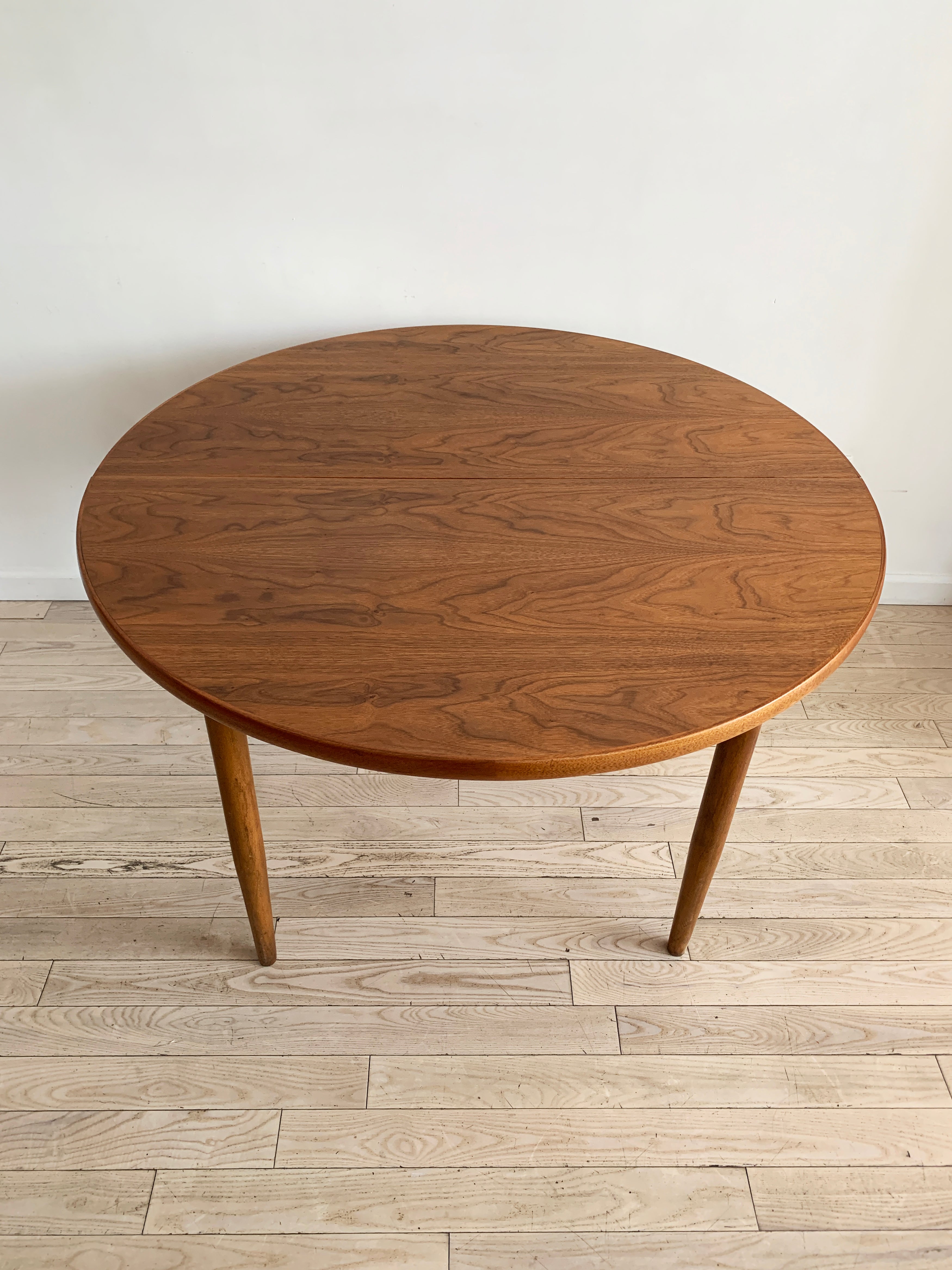 1962 Walnut Dux Dining Table w/ Two Leaves, Sweden – Home Union NYC