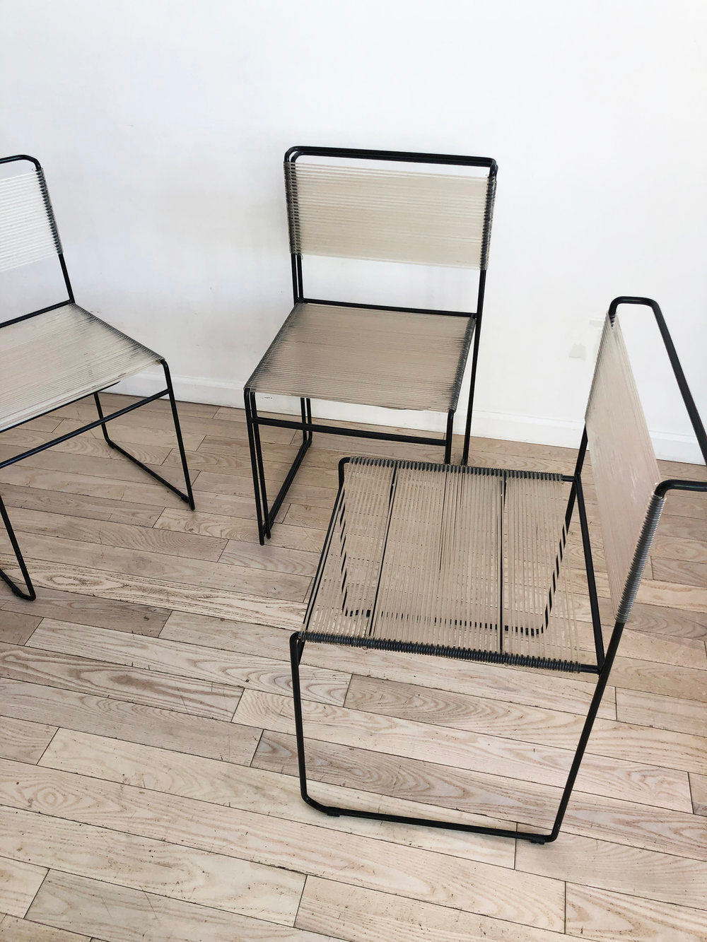Set of 4 1970s Italian Spaghetti Chairs by Giandomenico Belotti for Fl ...