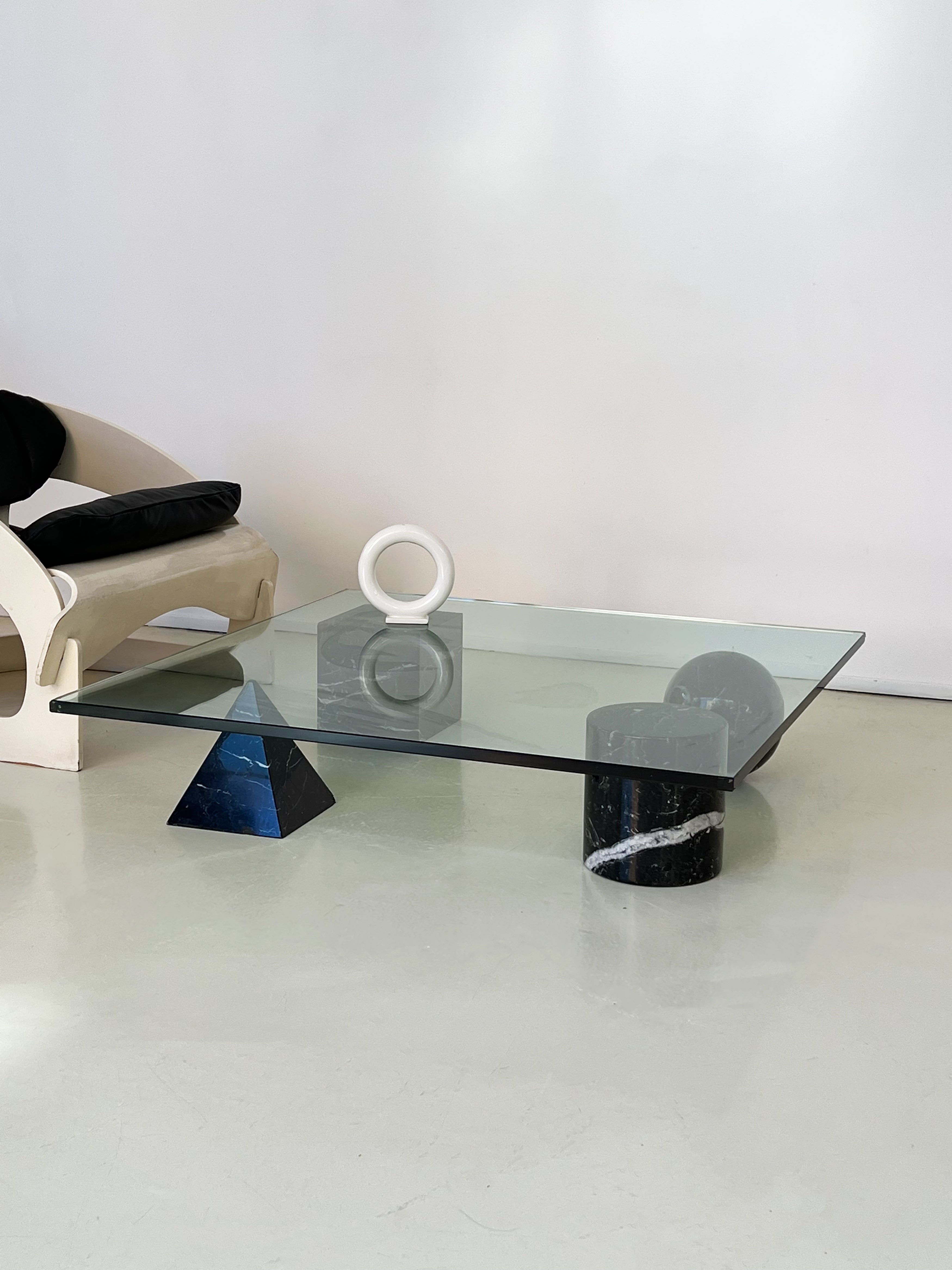 Vintage Black Marble Metafora Coffee Table by Massimo Vignelli – Home ...