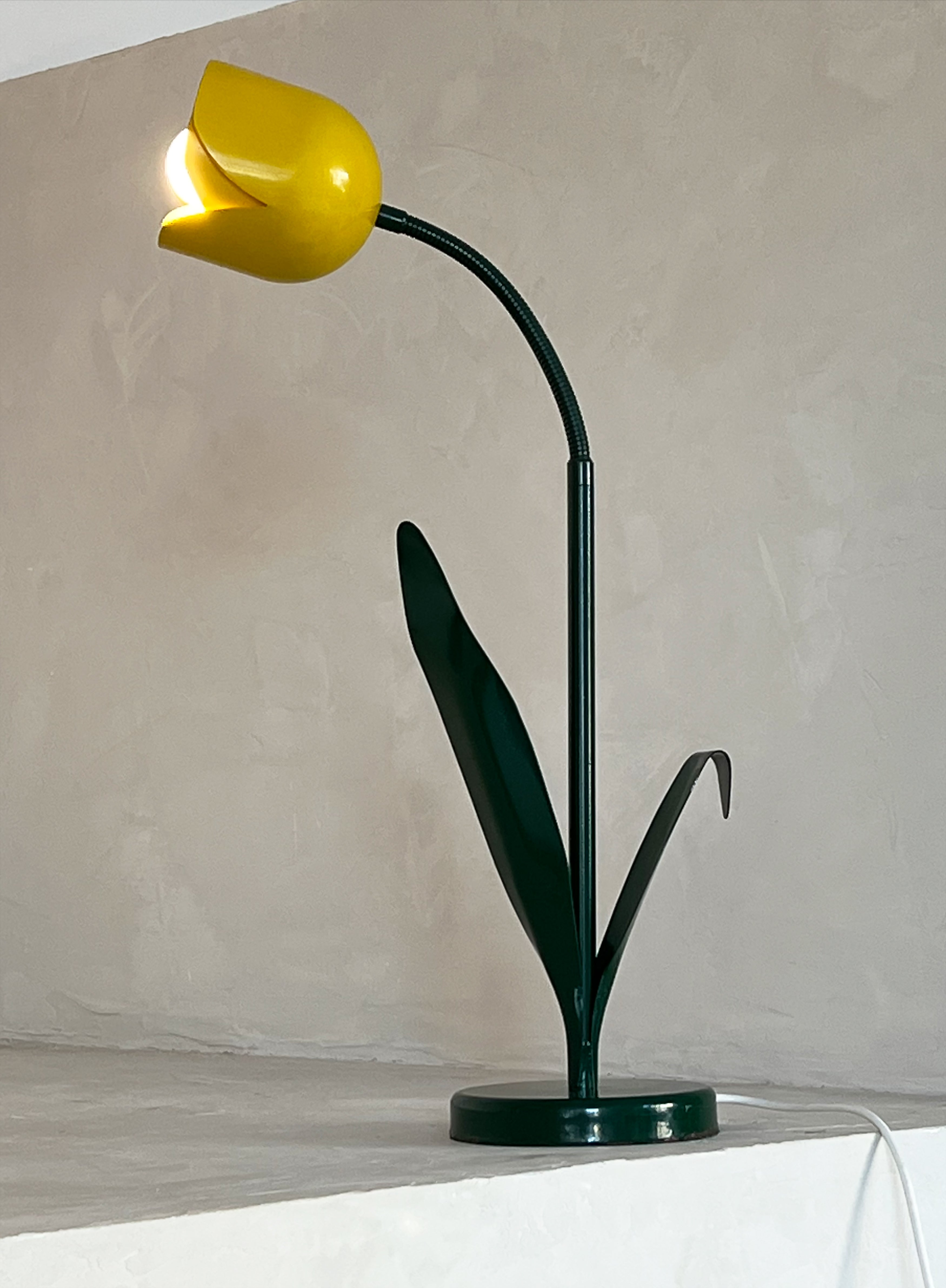 1980s Bliss Yellow Tulip Table Lamp – Home Union NYC