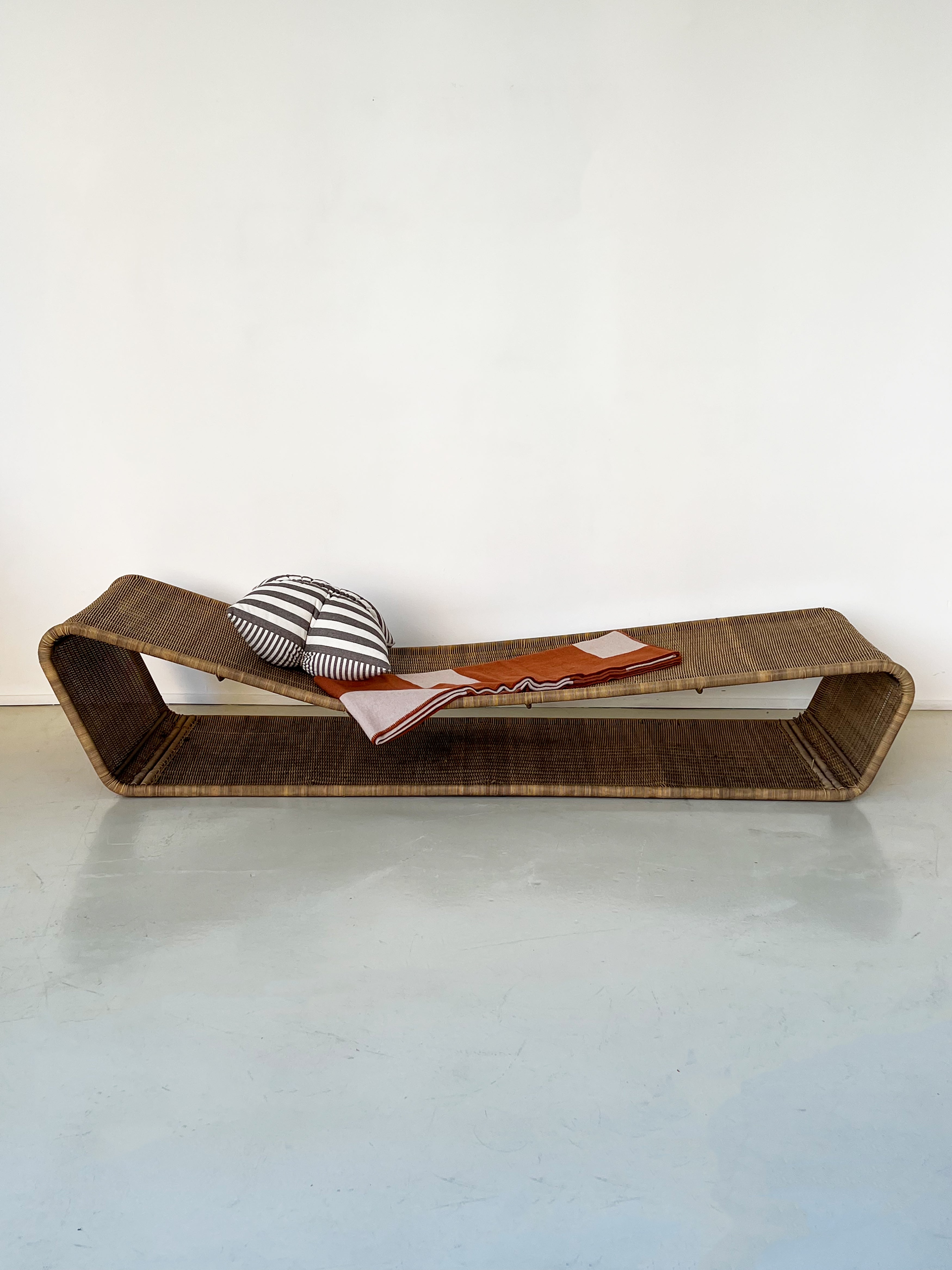 Vintage Rattan Danny Ho Wave Lounge Chair – Home Union NYC